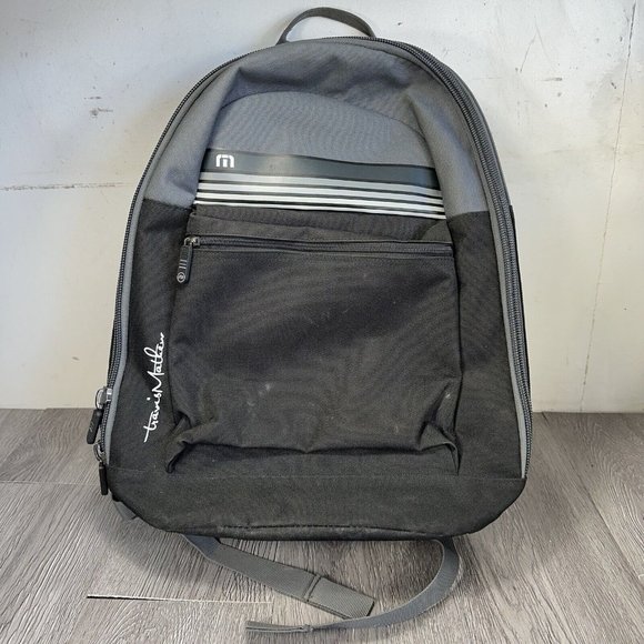 Travis Mathew | Bags | Travis Matthew Black Backpack Laptop Travel Bag ...